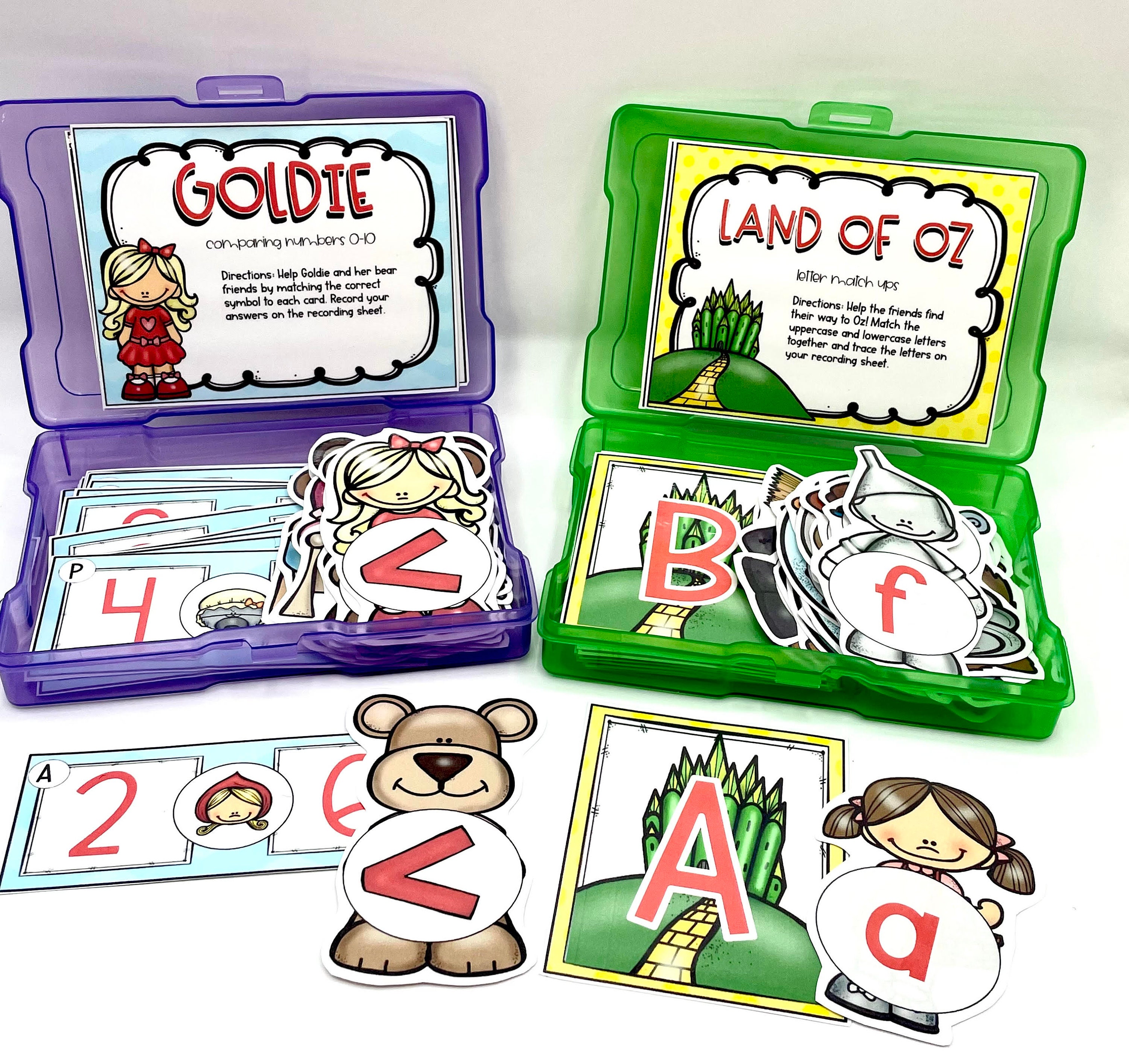 Fairy Tales Kindergarten Math & ELA Task Box Activities - Etsy
