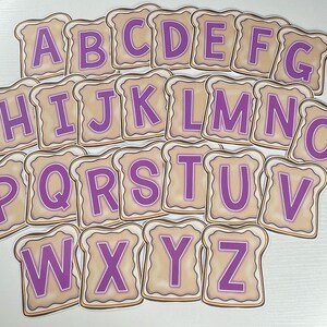 PB&J Alphabet Matching Game: Montessori Letter Recognition Center - Etsy
