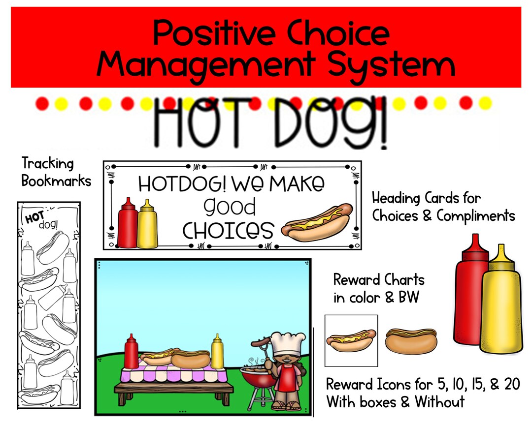 Whole Class Behavior Incentive Chart Hotdog Behavior System Class ...