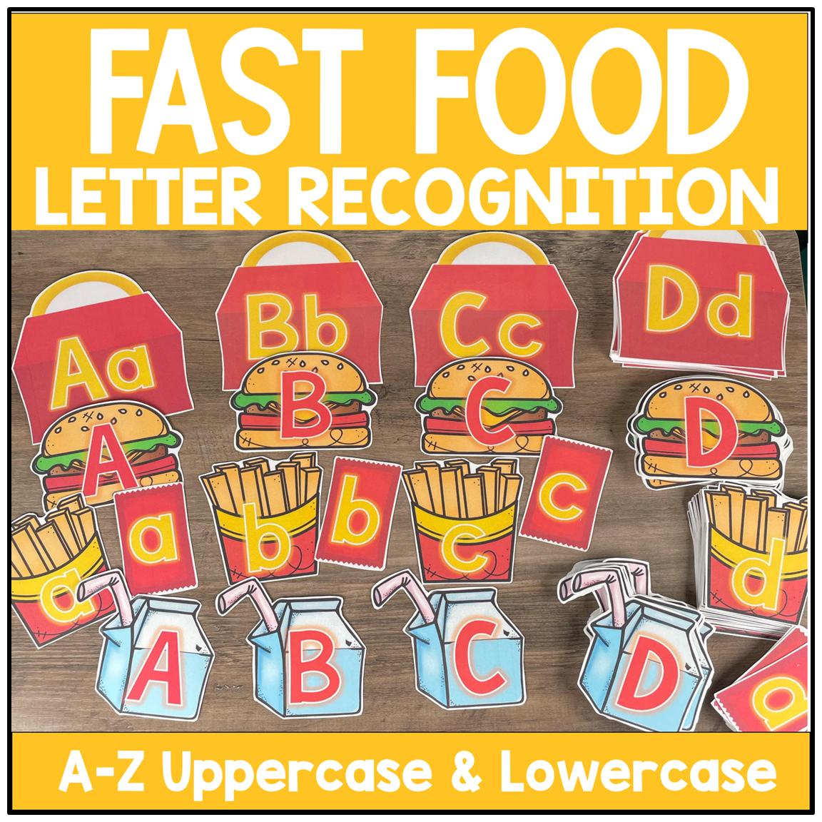 Kindergarten Preschool Center Letter Recognition Task Box Letter ...