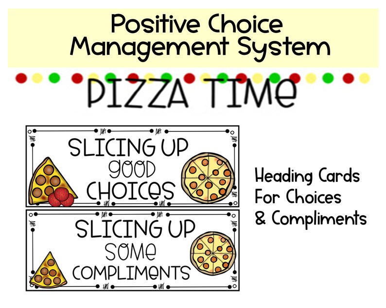 Whole Class Behavior Incentive Chart Pizza Behavior System Class Reward ...