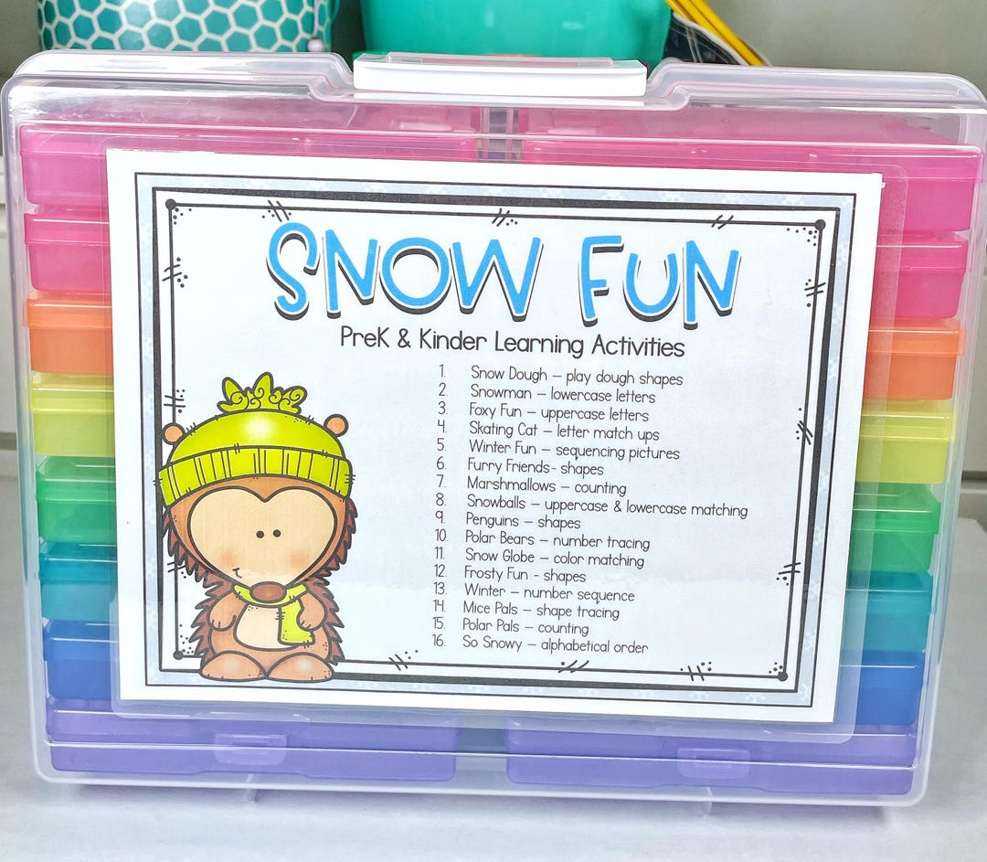 Winter December January February Preschool & Early Childhood Task Box ...