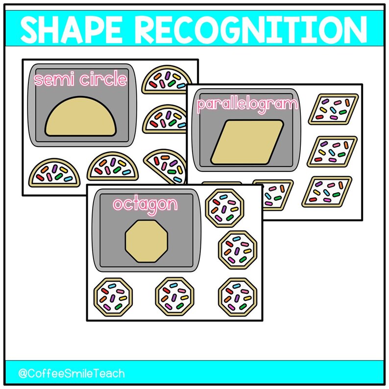 Cookie Shape Sorting Activity: Montessori Learning Center (digital ...