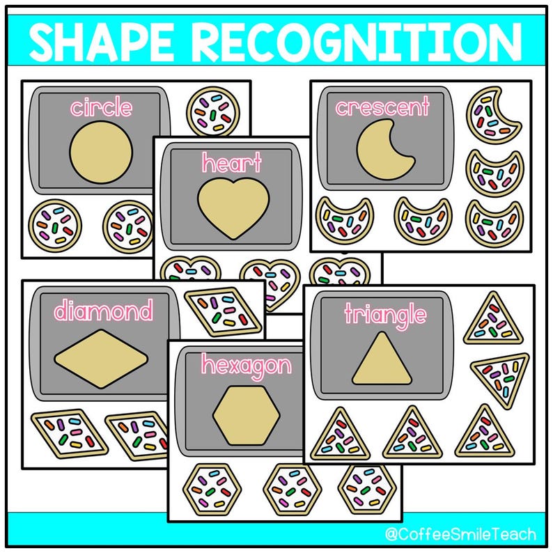Cookie Shape Sorting Activity: Montessori Learning Center (digital ...