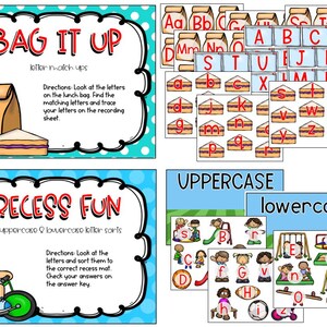 Kindergarten Math Literacy ELA Task Boxes 16 Centers Back to School ...