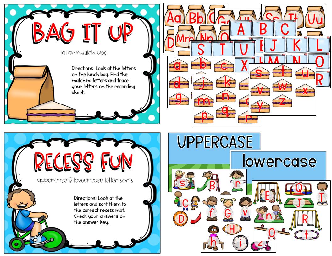 Kindergarten Math Literacy ELA Task Boxes 16 Centers Back to School ...