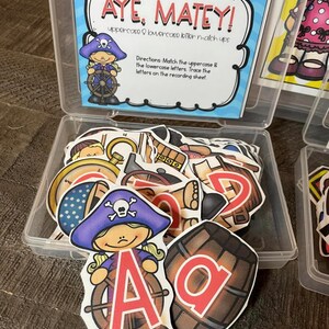 Alphabet Letter Recognition Task Boxes & Centers / Activities for Early ...