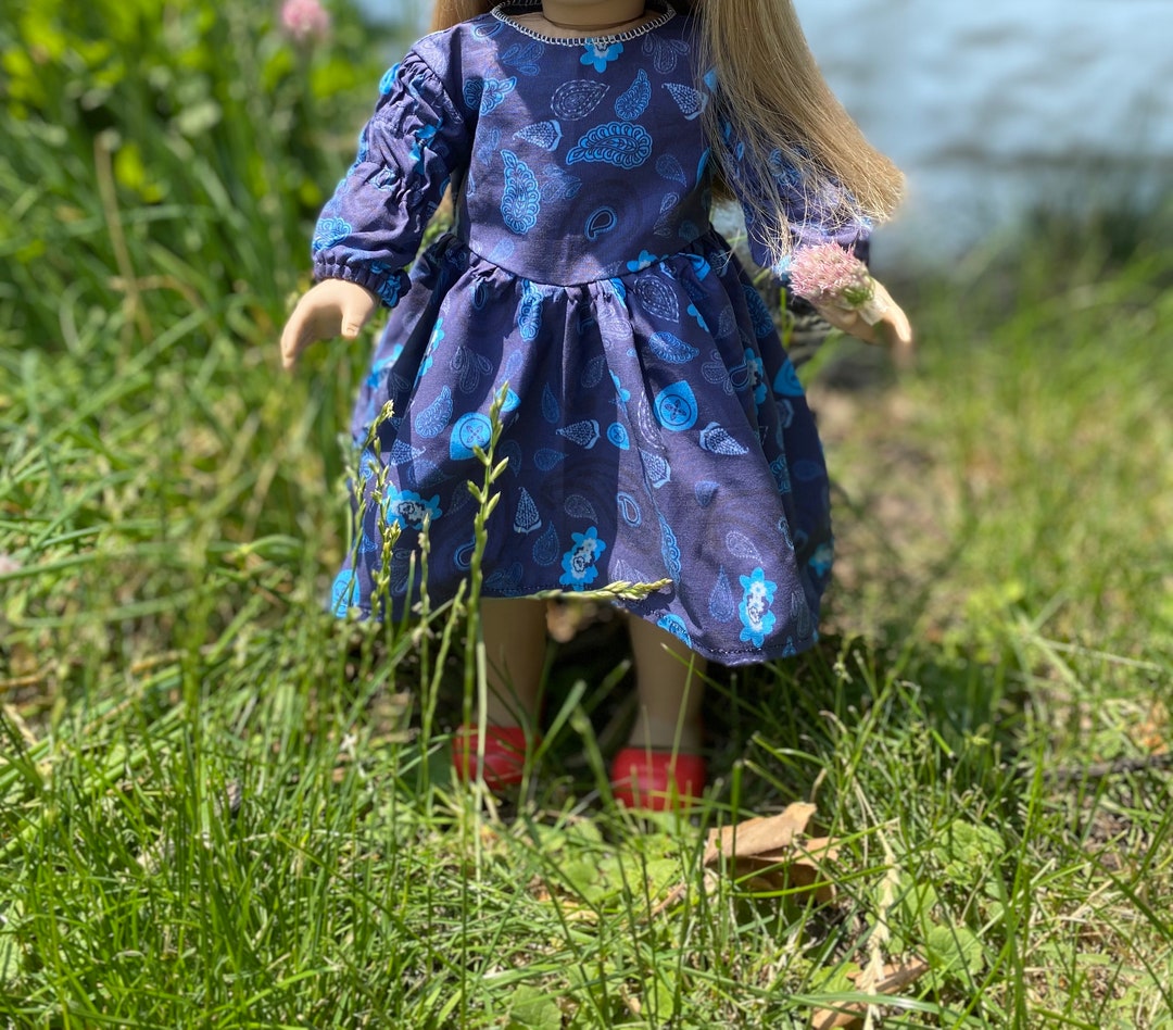 Baking Dress for 18” Dolls, Doll Sewing Pattern, Pattern for Prairie ...