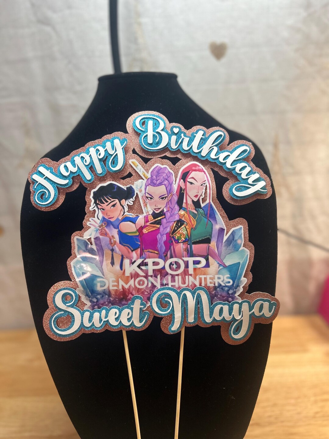 Huntrix Custom Cake Topper With Name - Etsy