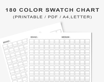 180 Soucolor Chart - Etsy Ireland