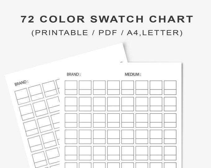 Rainbow Monthly Planner Printable Digital Colorful Cute - Etsy