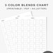 120 Color Swatch Chart Digital Printable, 120 Color Swatch Chart ...