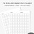 200 Color Swatch Chart Printable PDF, Color Swatch Template for 200 ...