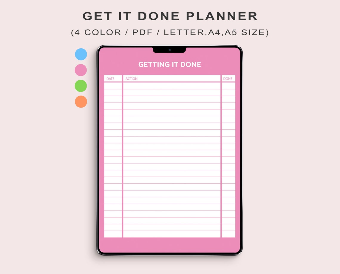 Checklist Notepad Goodnotes Planner Printable Digital - Etsy