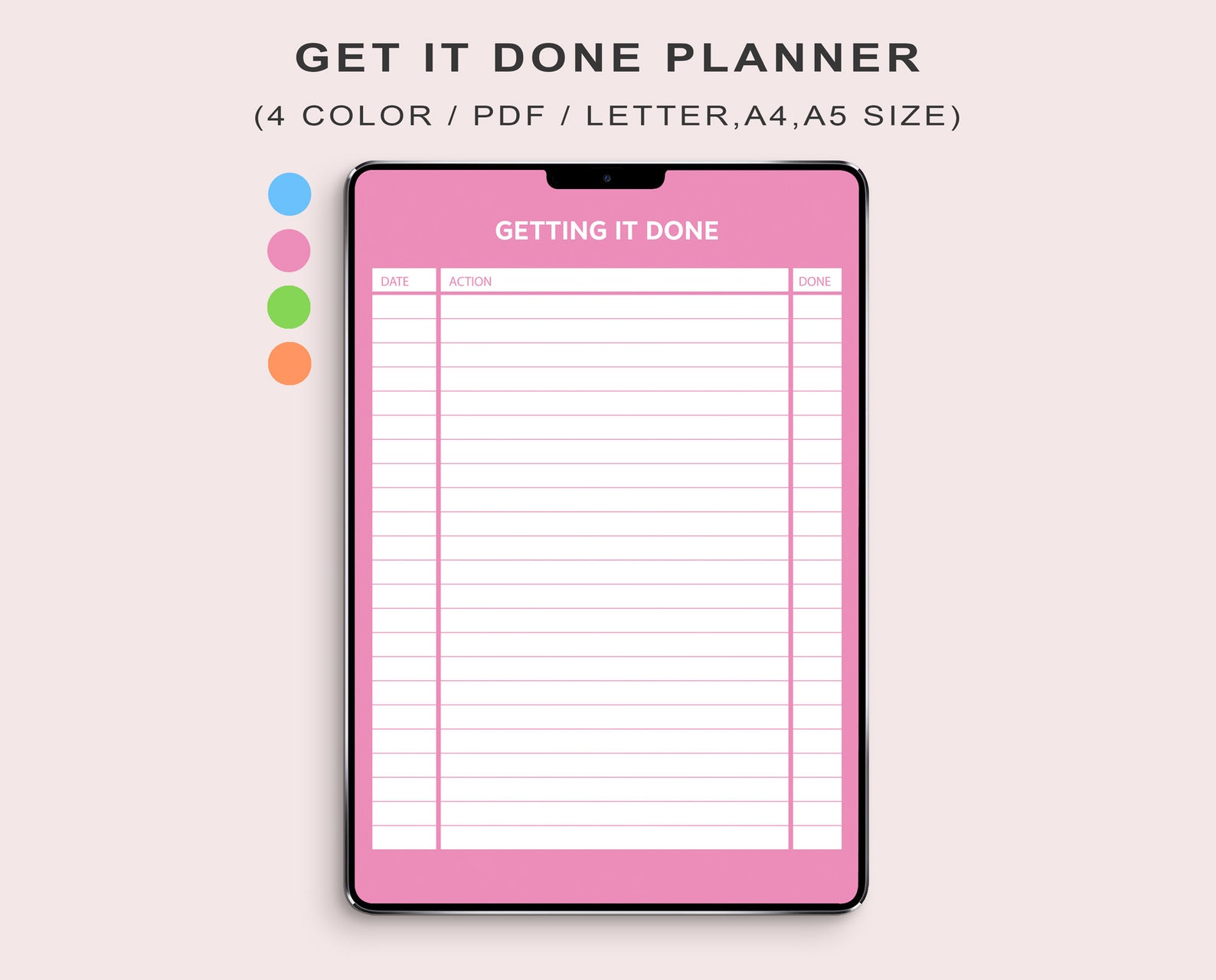 Checklist Notepad Goodnotes Planner Printable Digital - Etsy