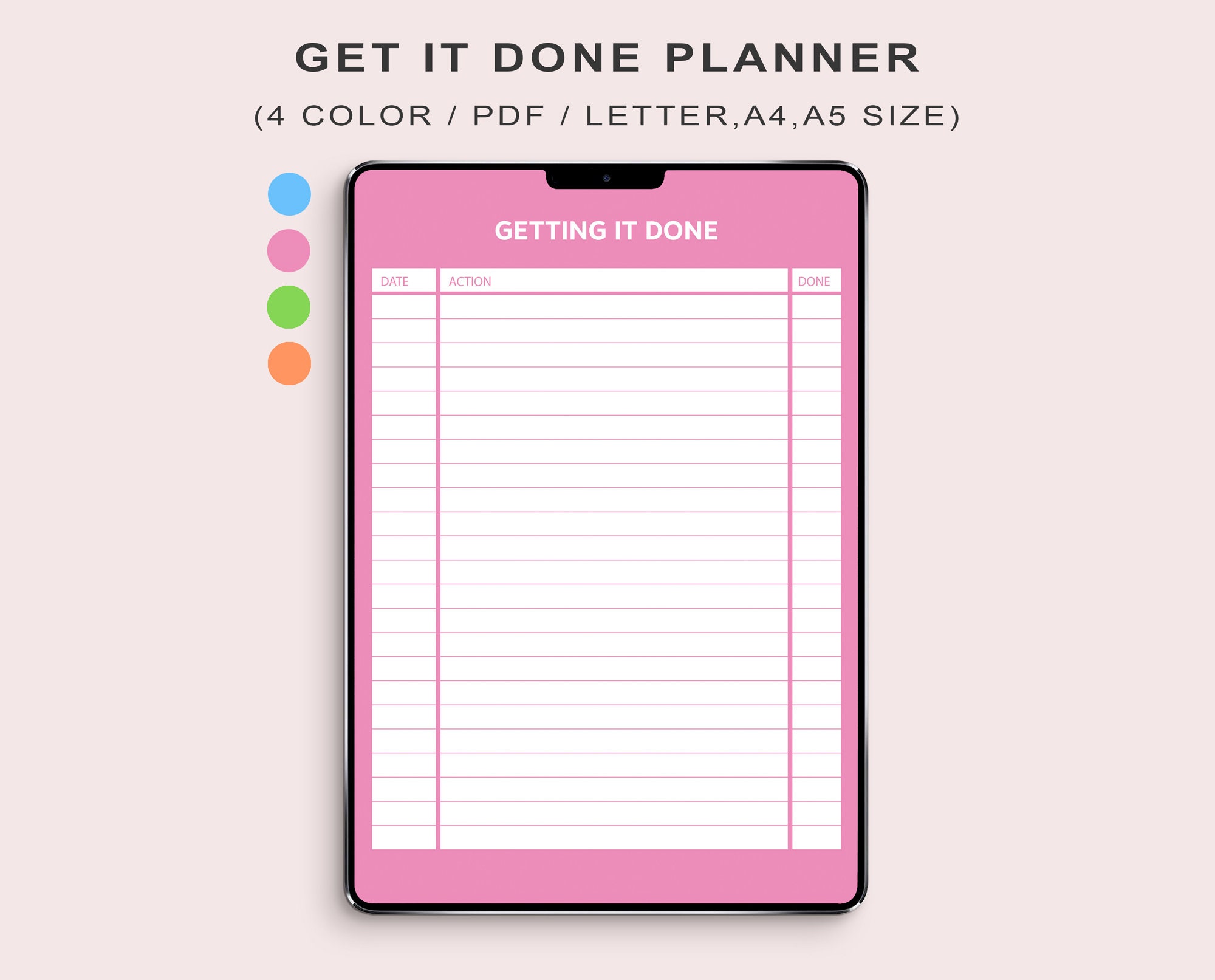 Checklist Notepad Goodnotes Planner Printable Digital - Etsy
