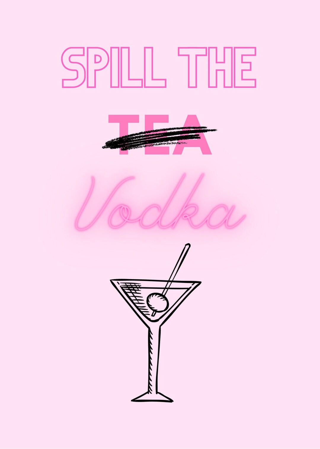 Spill the Vodka - Card Drinking Game Digital Download - Etsy