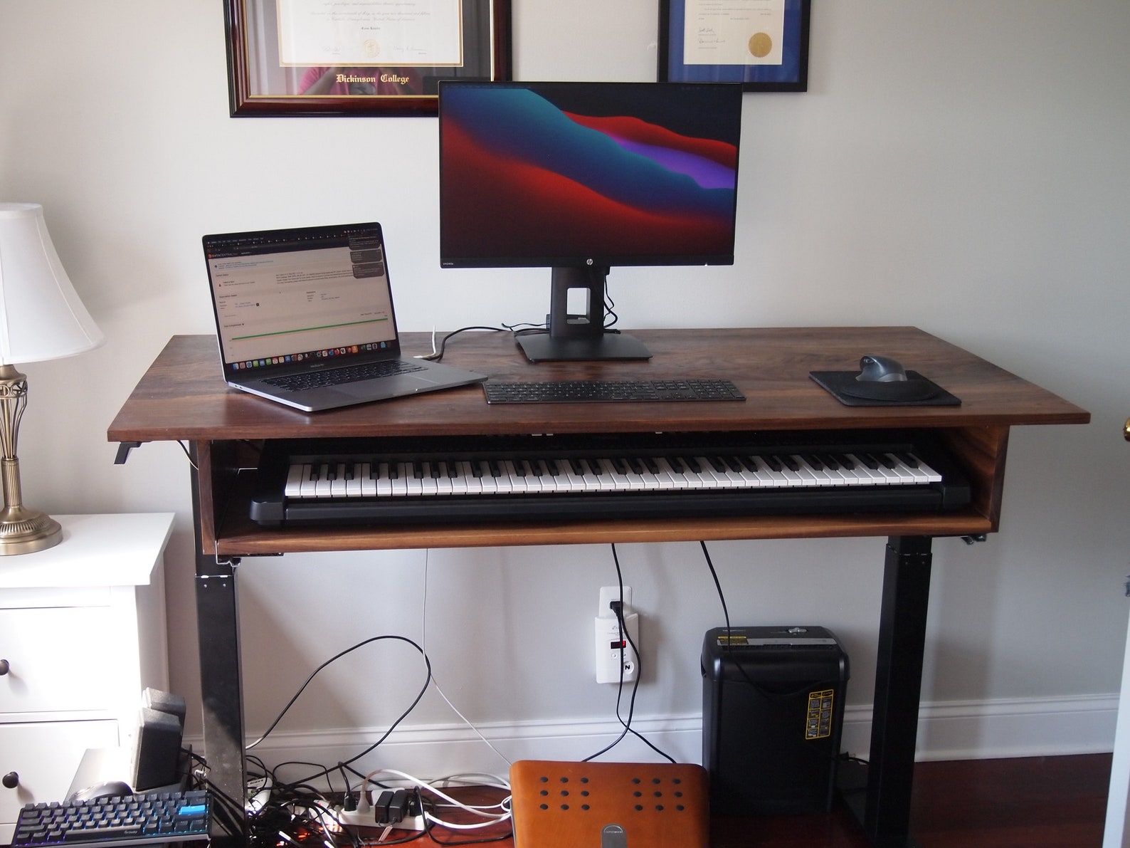 American Walnut Sit-stand Studio Desk - Etsy Australia
