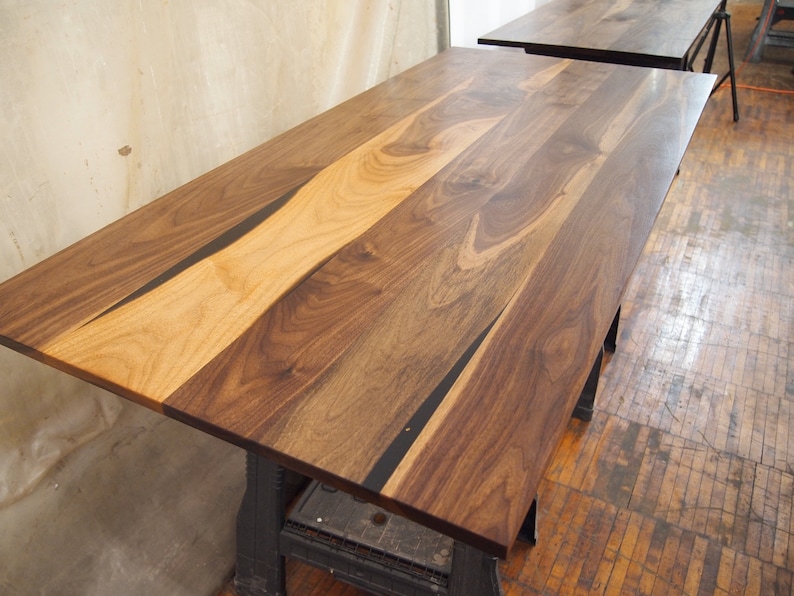 Solid American Black Walnut Desktop and Table Top - Etsy