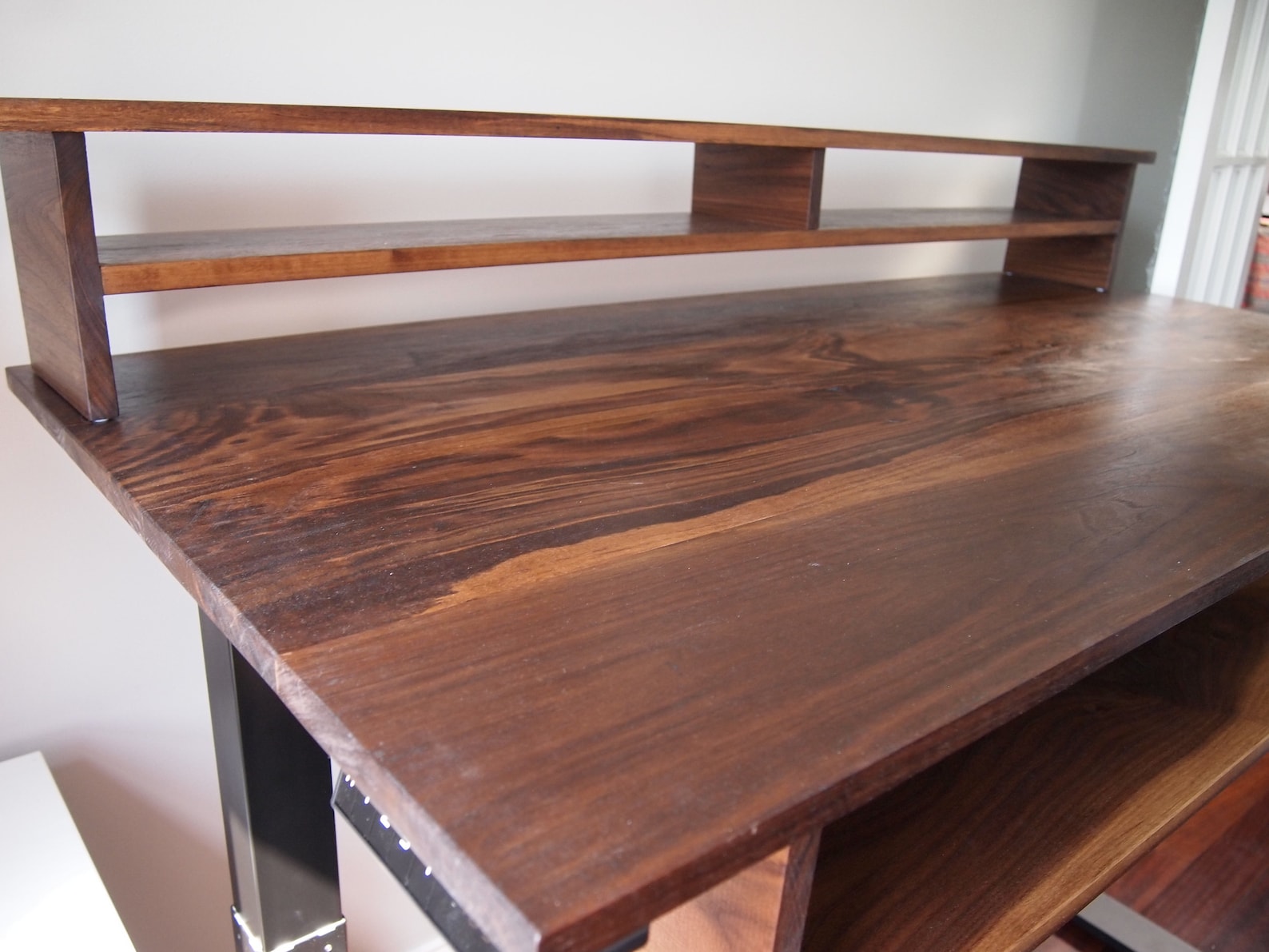 American Walnut Sit-stand Studio Desk - Etsy Australia