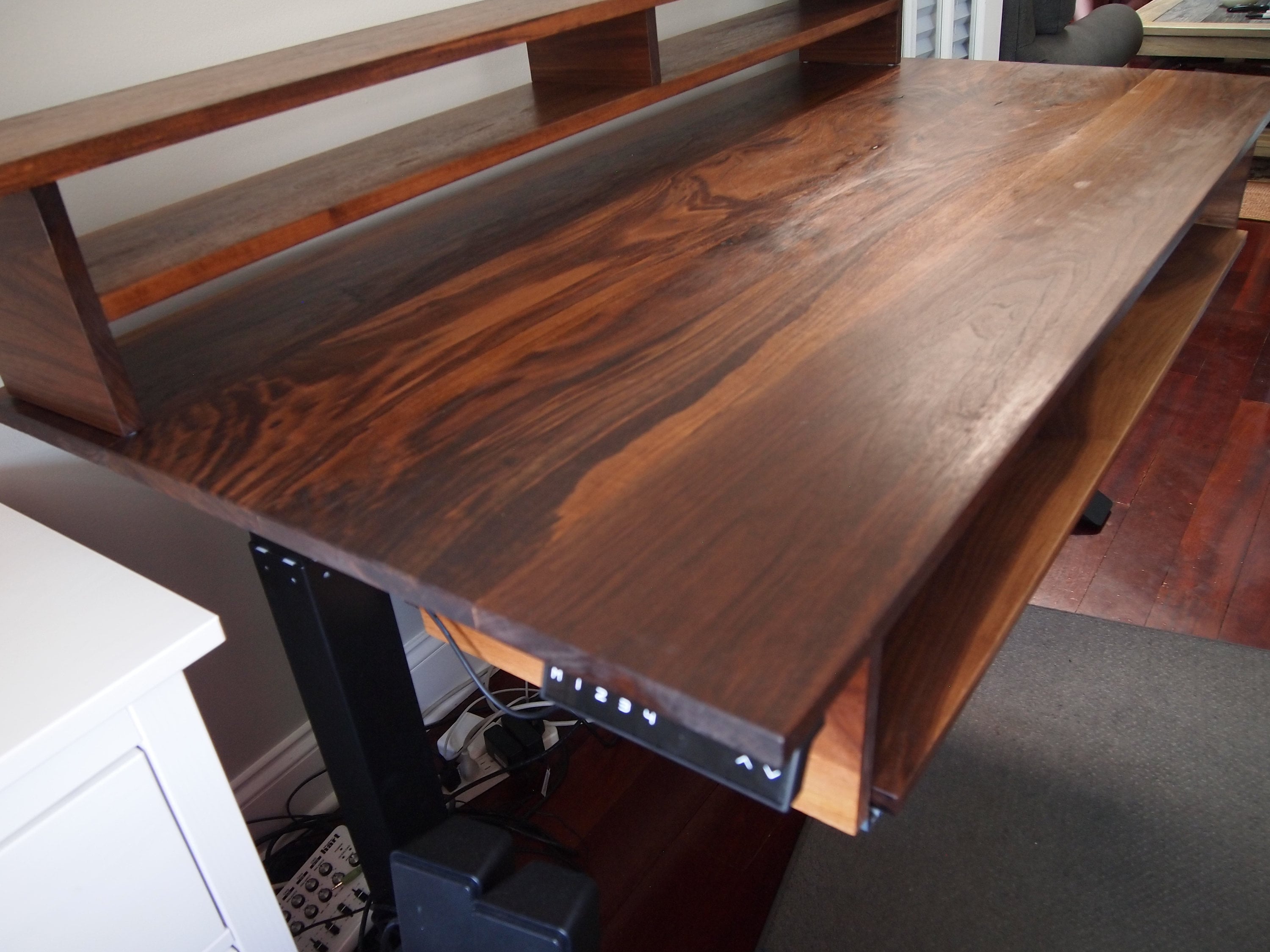 American Walnut Sit-stand Studio Desk - Etsy Australia