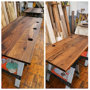 Solid American Black Walnut Desktop and Table Top - Etsy