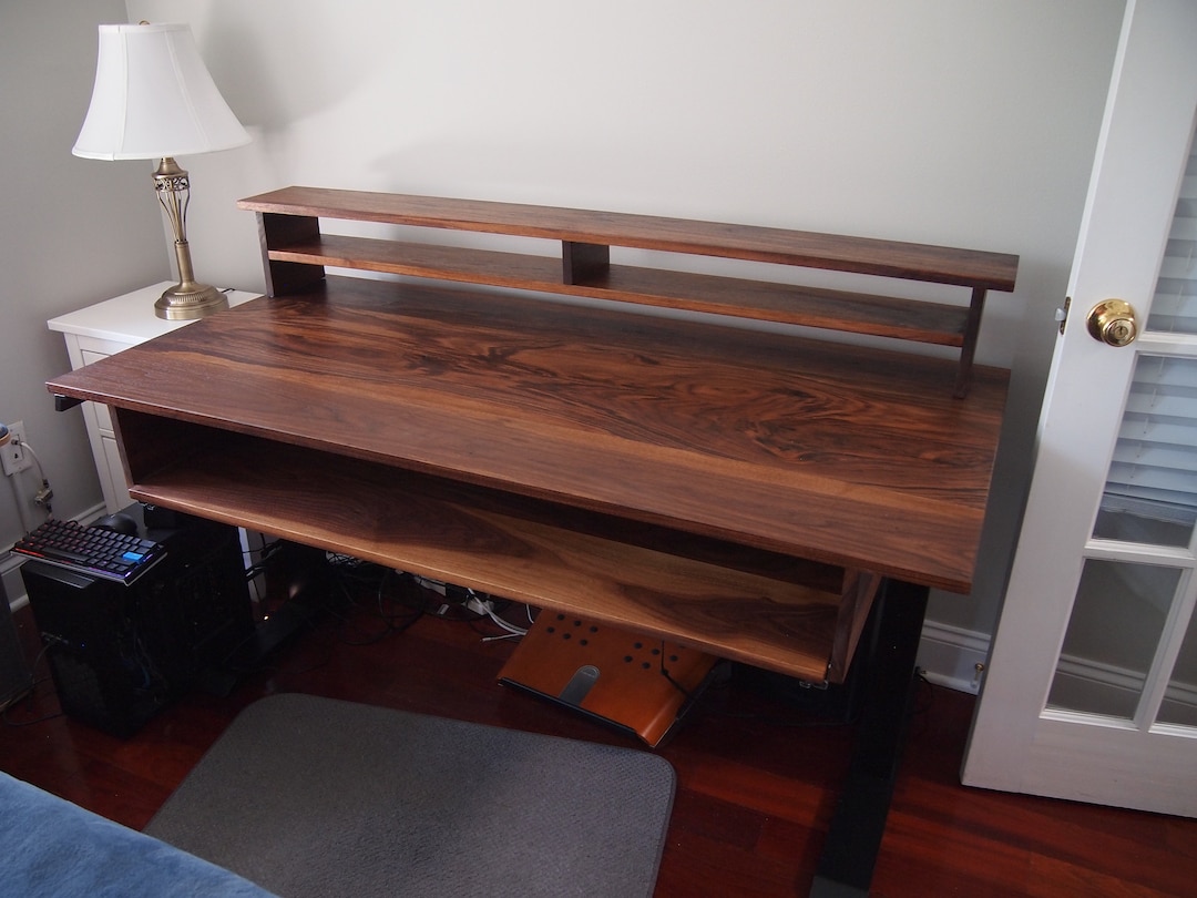American Walnut Sit-stand Studio Desk - Etsy