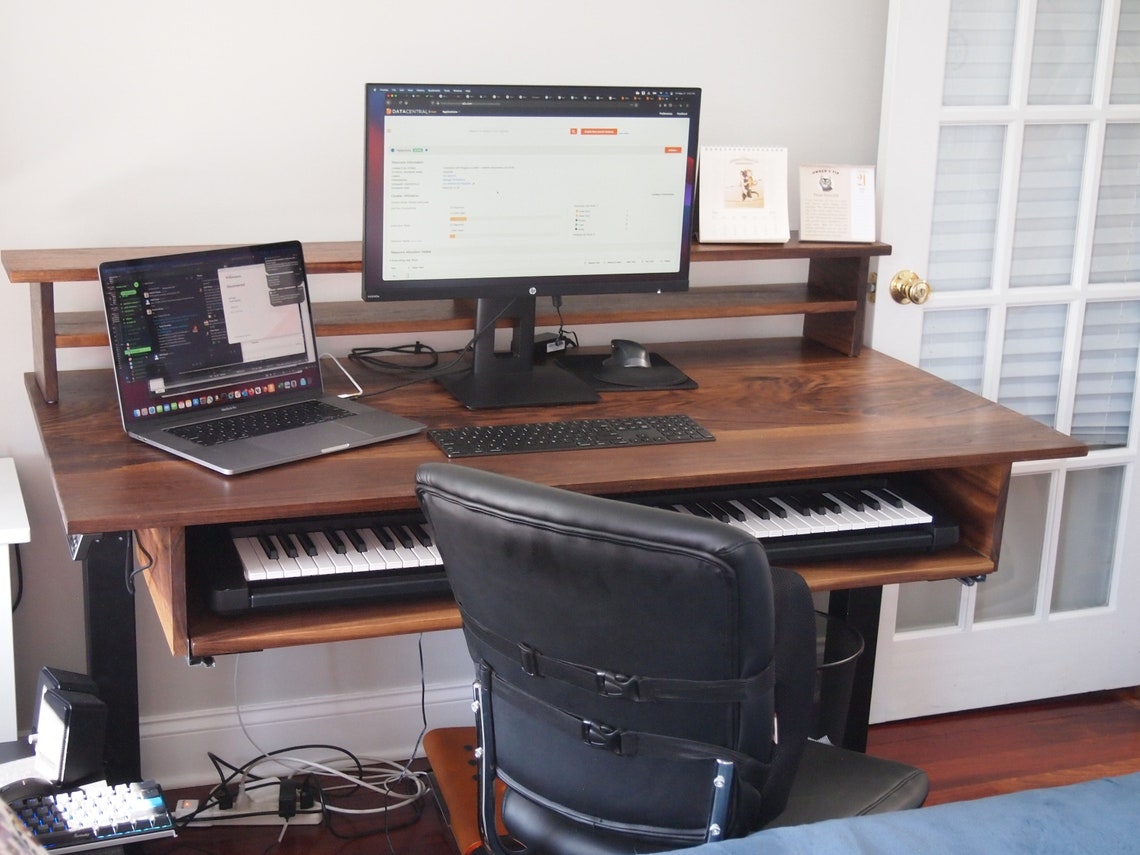 American Walnut Sit-stand Studio Desk | Etsy
