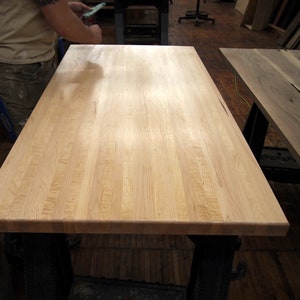 Solid White Maple Butcher Block Table Top Counter Top Desk Top Custom ...