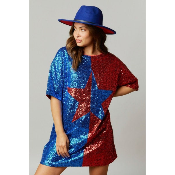 Red Star Dress - Etsy