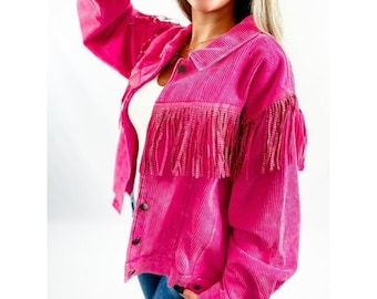 Pink Rhinestone Jacket - Etsy