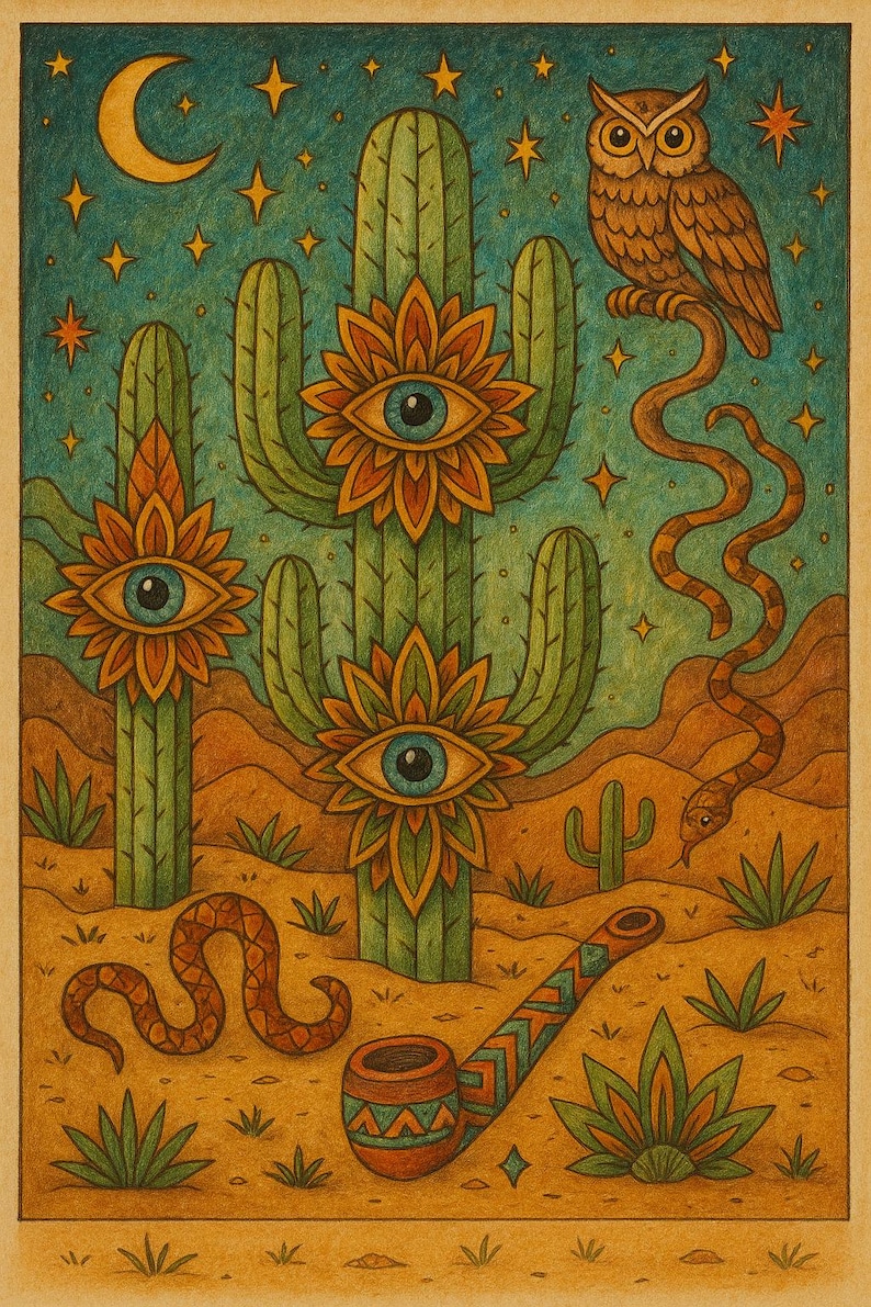 Psychedelic Adult Coloring Book | Trippy Mushroom & Spirit Animal Pages ...