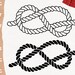 Nautical Rope Knot SVG Cut File, DXF PNG Eps, Marine Rope Knot Svg ...