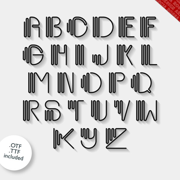 Art Deco Font - Etsy