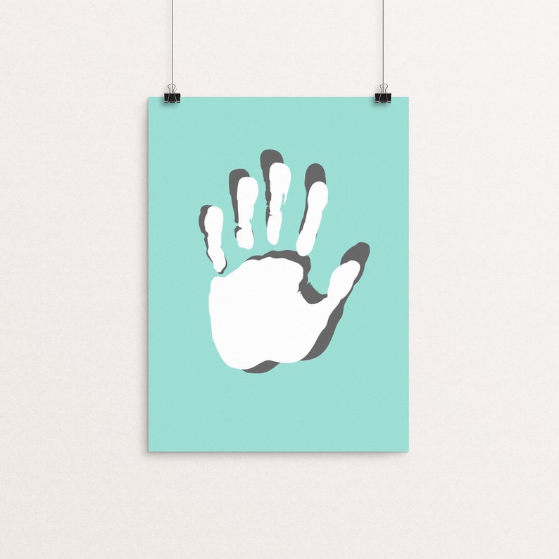 Handprint SVG, Hand Palm SVG Dxf Png Eps, Hand Svg, SVG Files for ...