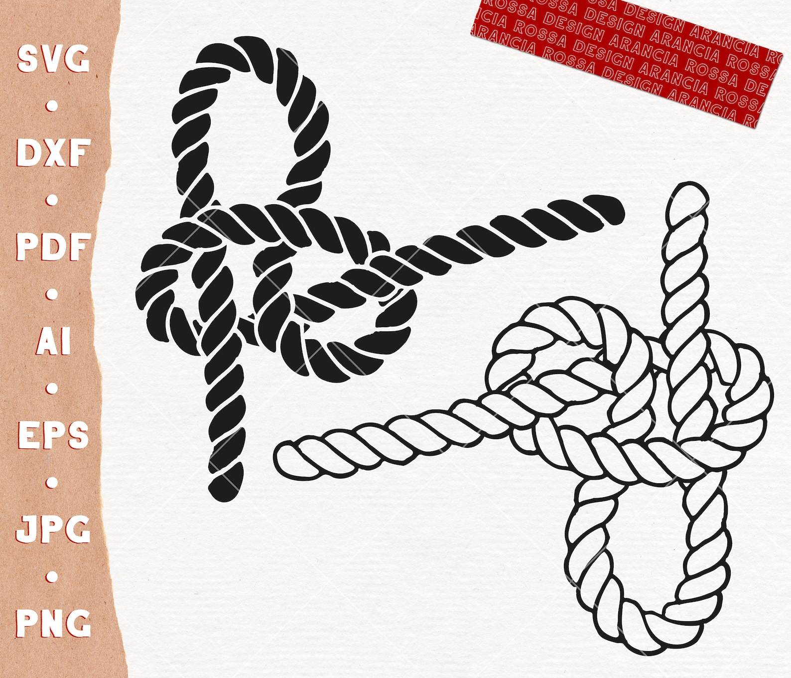 Rope SVG, Slip Knot Svg, Nautical Rope Knot SVG Cut File, Slip Knot ...