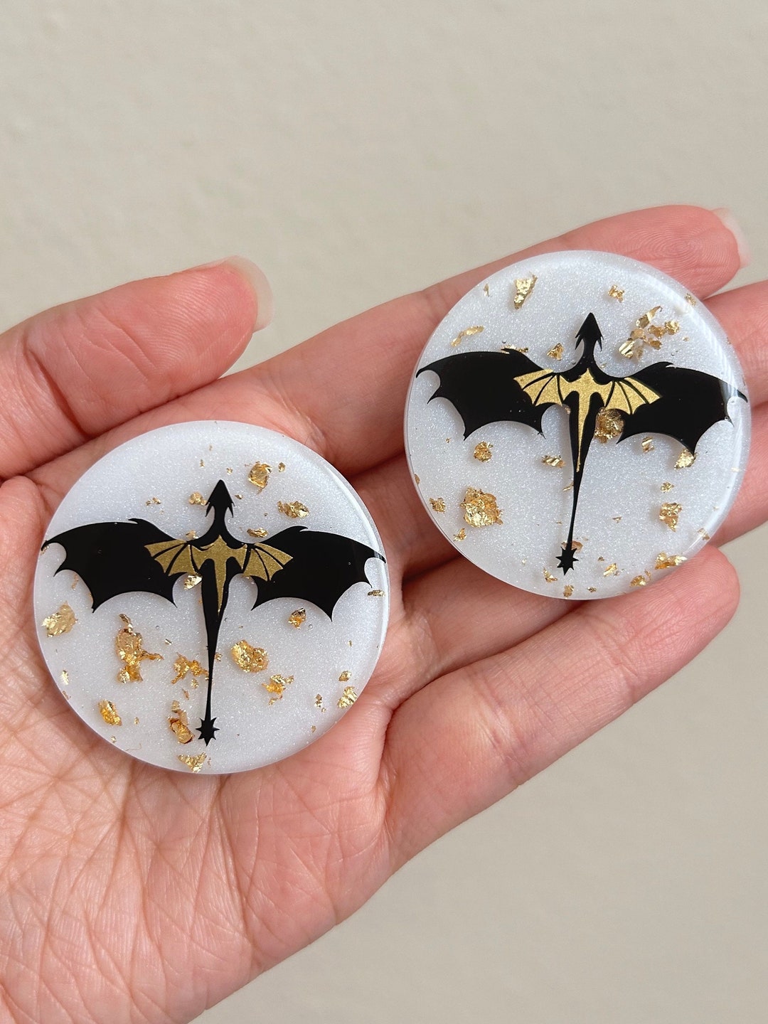 Dragon FOURTH Wing Phone Grip, Kindle Grip, Book Themed, Iron Flame ...