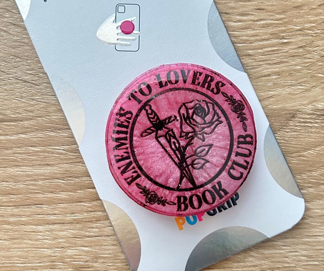 Enemies to Lovers Book Club Phone Grip, Book Kindle Grip, Book Themed ...
