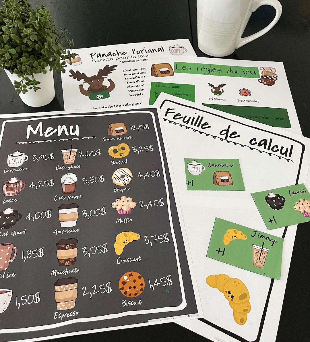 Panache the Moose Educational Game - Etsy