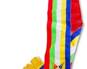 Masonic Order of Eastern Star OES Complete Sash Set, Set of 5 Sashes ...