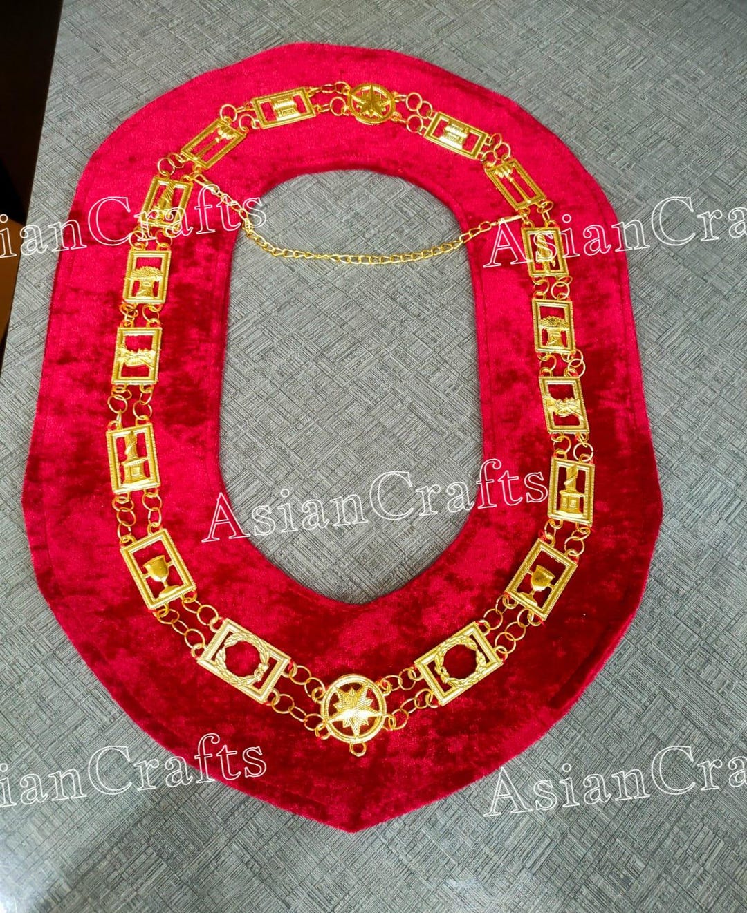 Masonic Amaranth Freemason Chain Collar - Etsy