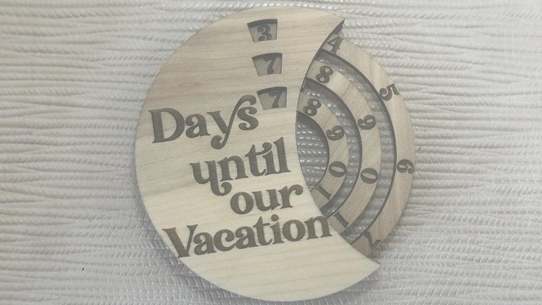Days Until Our Vacation Countdown Magnet | Travel Countdown Tracker ...