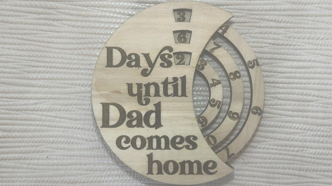 Days Until Dad Comes Home | Deployment Countdown | Military Homecoming ...