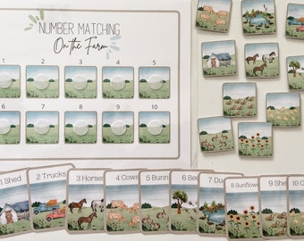 Counting Practice Number - Etsy