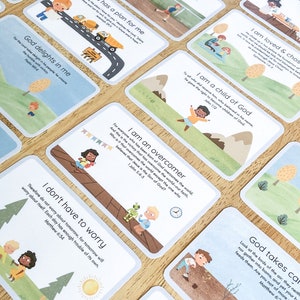Scripture Affirmation Cards for Kids - Christian Bible Verse Learning ...