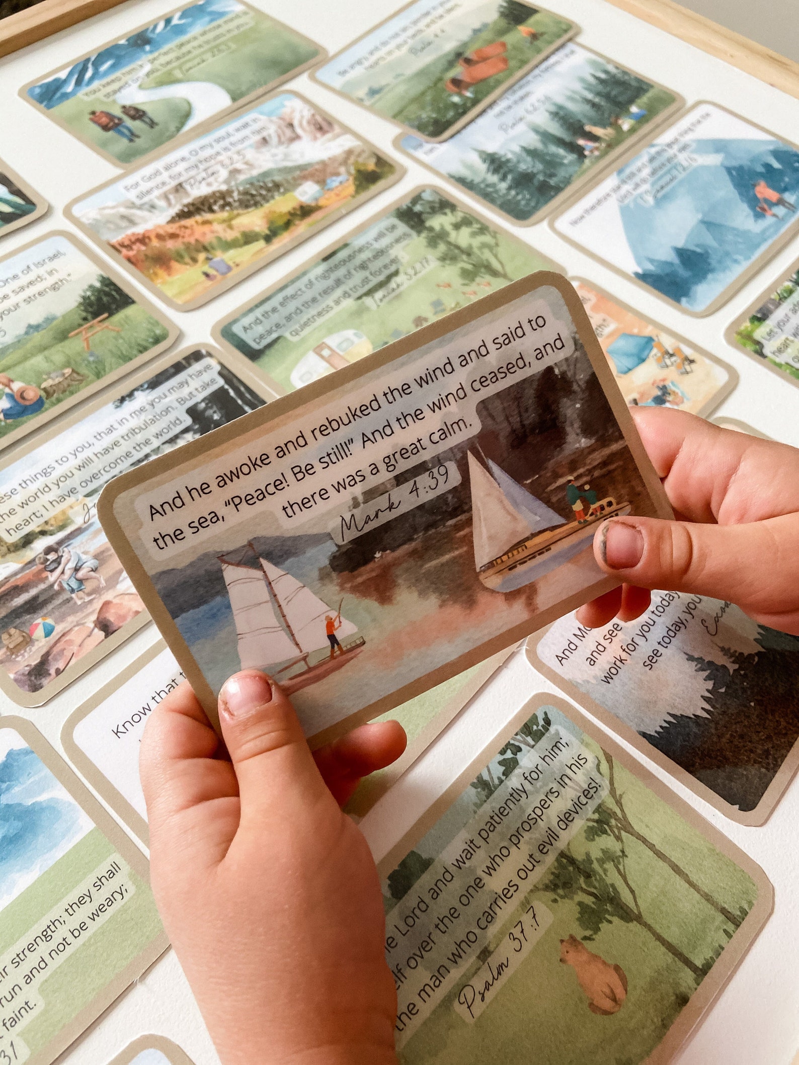 Be Still and Know Bible Verse Cards for Kids, Printable Scripture ...