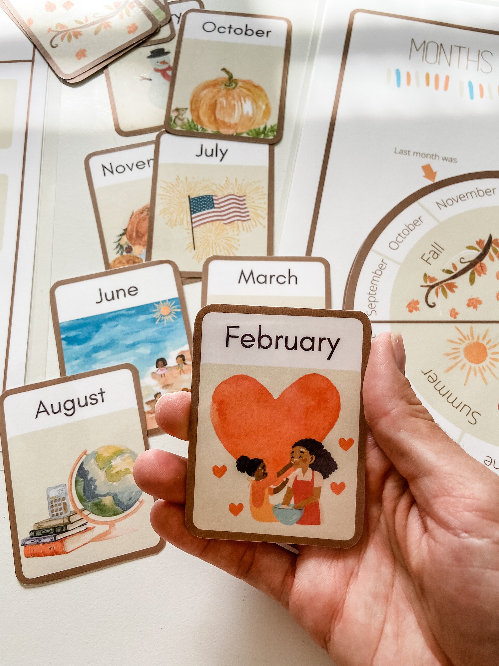 Months of the Year Printable Learning Months Months of the - Etsy