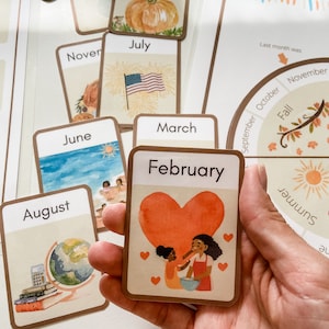 Months of the Year Printable, Learning Months, Months of the Year Wheel ...