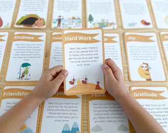 Printable How to Pray Cards for Kids, Teach Little Kids to Pray With ...