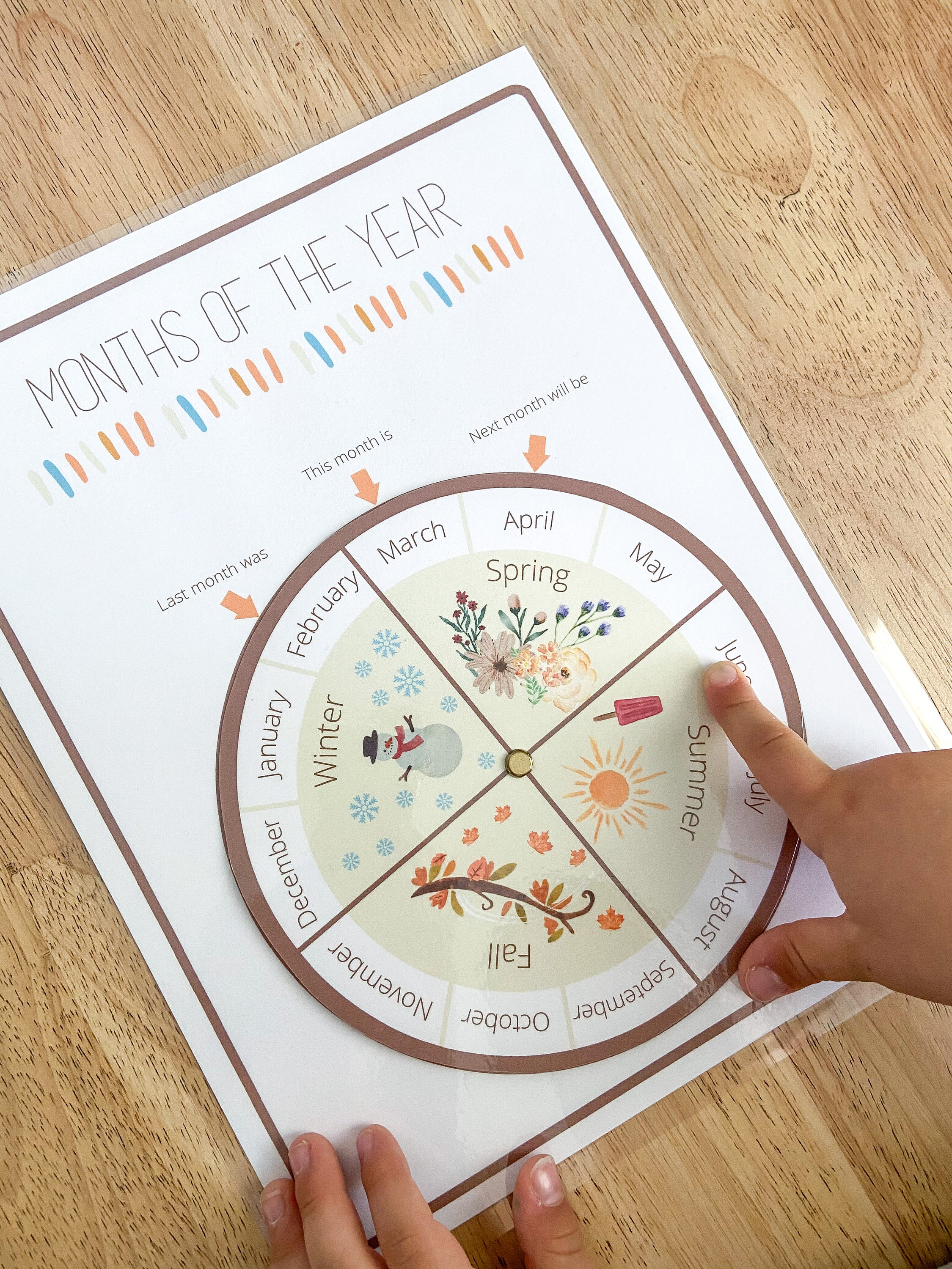 Months of the Year Printable Learning Months Months of the - Etsy